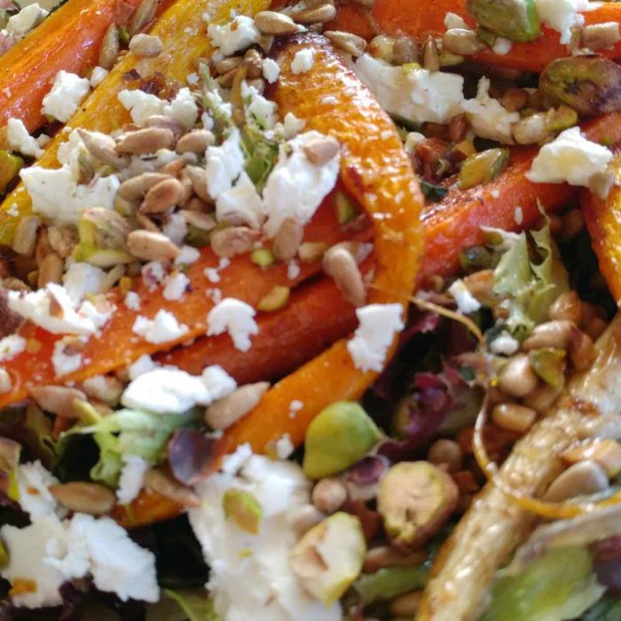 Farm Salad with Roasted Carrots and Homemade Citrus Salad Dressing ...