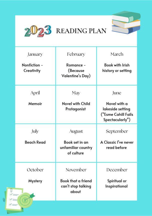 2023 Reading Plan Template: Free PDF for Download! - Marie Bostwick