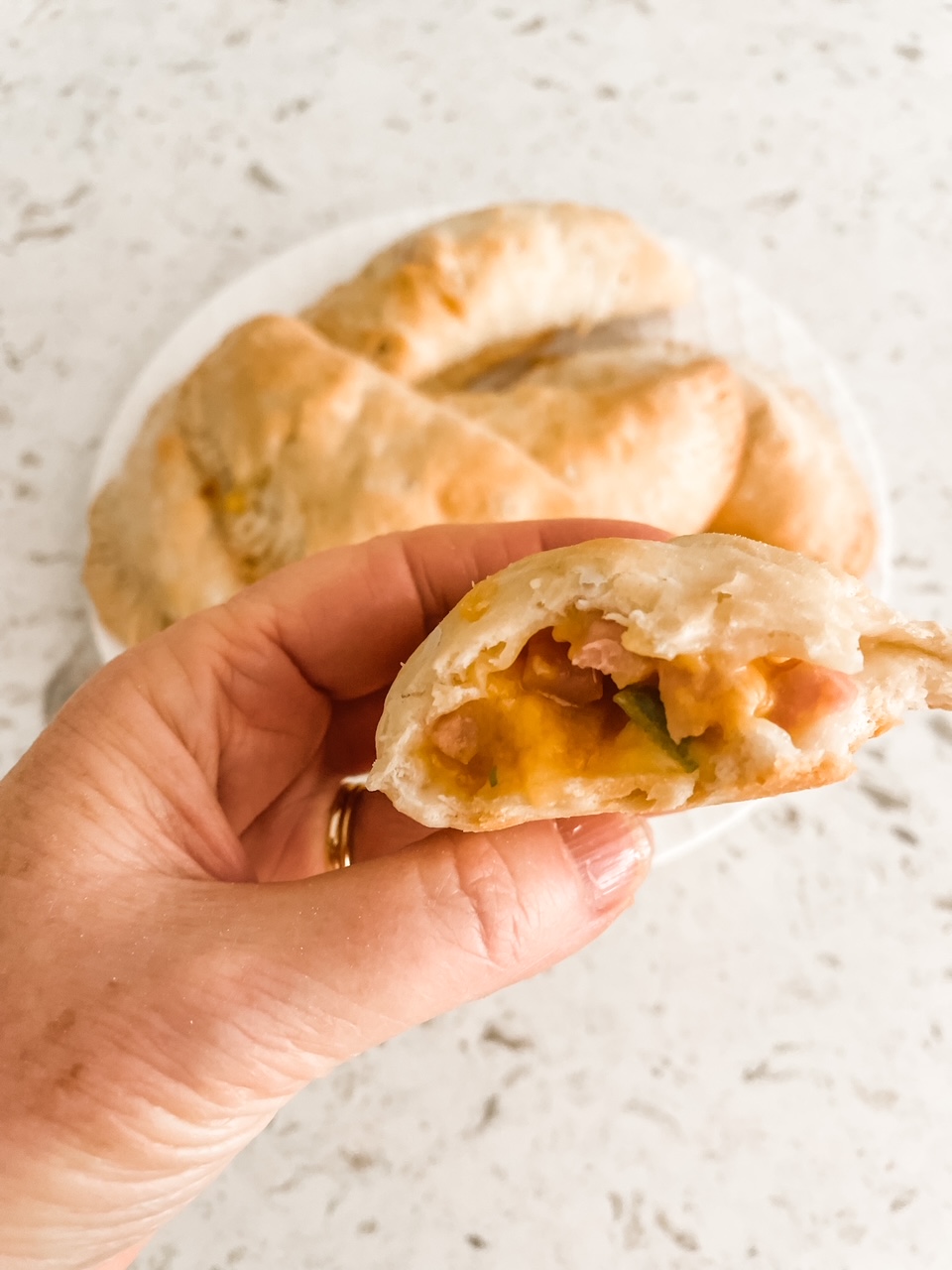 5-Ingredient Easy Cheesy Ham and Apple Hand Pies - Marie Bostwick