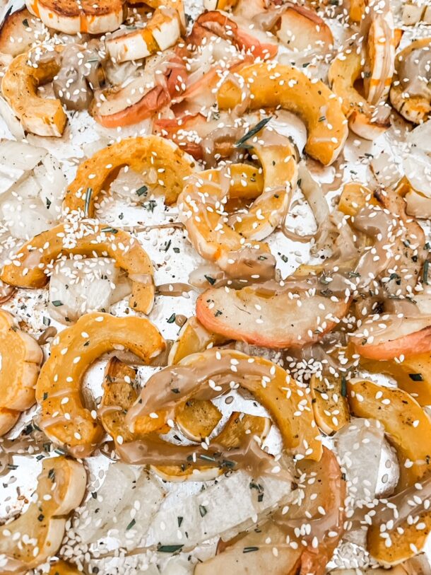 Savory Apple Recipe: Delicata Squash and Apple with Maple Tahini Sauce ...