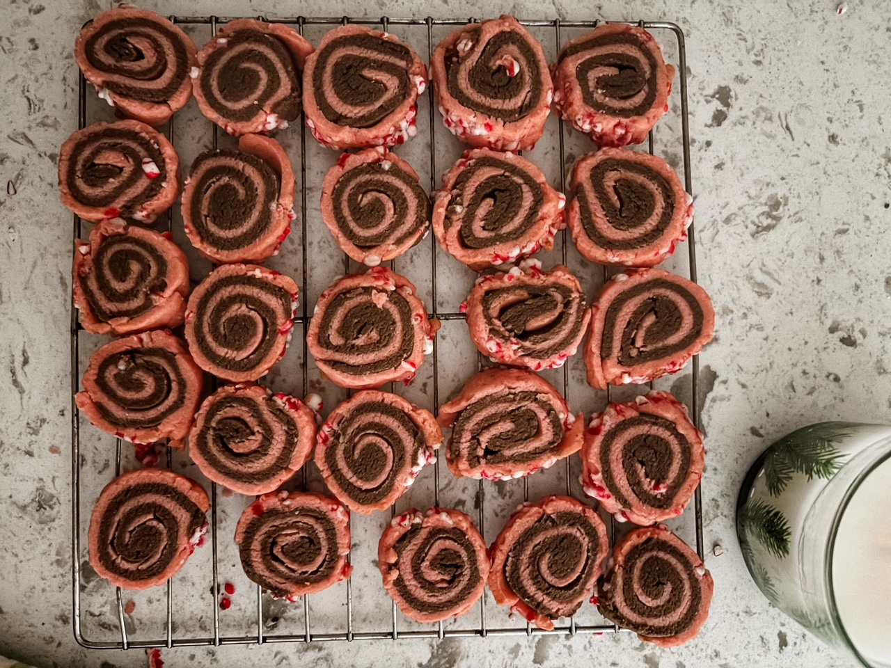 Chocolate Peppermint Crunch Ribbon Cookies - Marie Bostwick