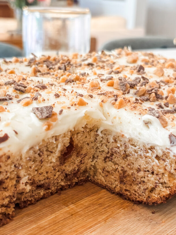 Easy Banoffee Cake with Cream Cheese Frosting - Marie Bostwick
