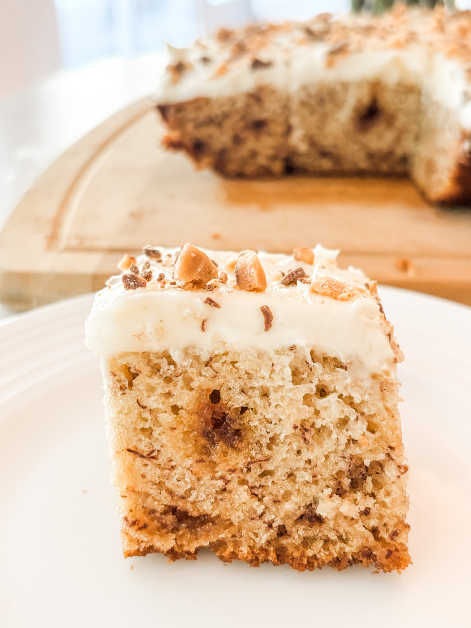 Easy Banoffee Cake with Cream Cheese Frosting - Marie Bostwick